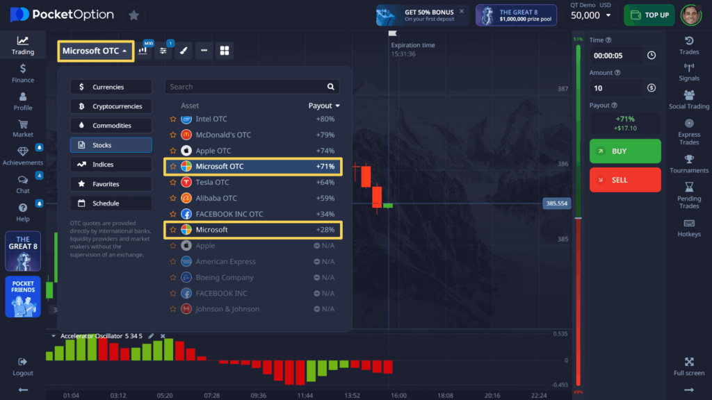 How to Buy Microsoft Stock: Trading Strategies with Pocket Option