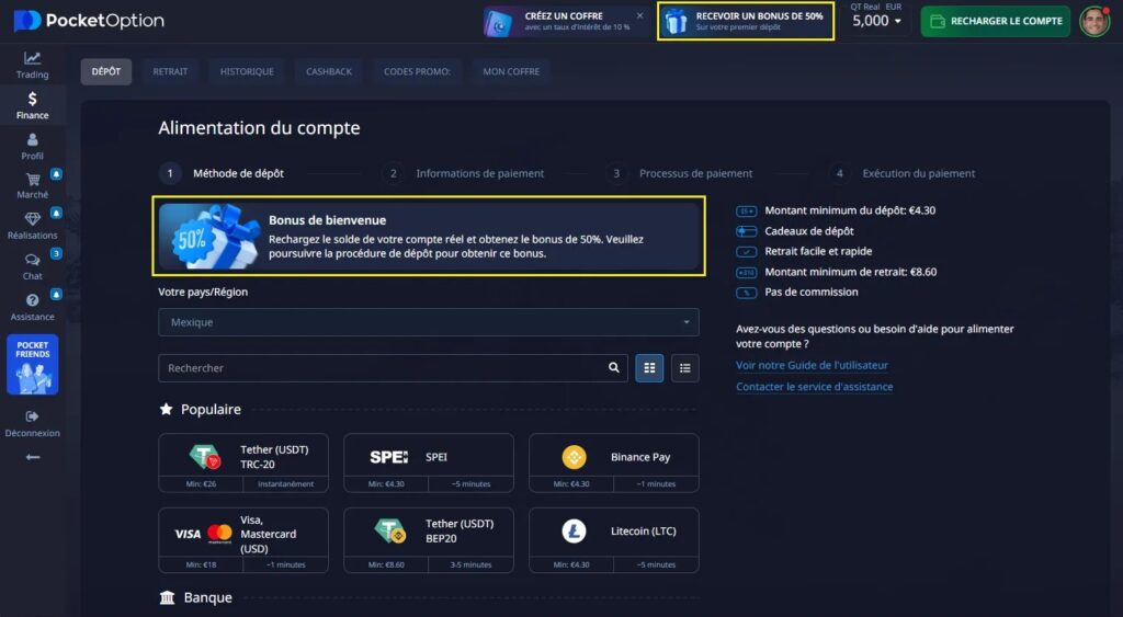 Code Promo Pocket Option : Comment l'Obtenir et l'Utiliser